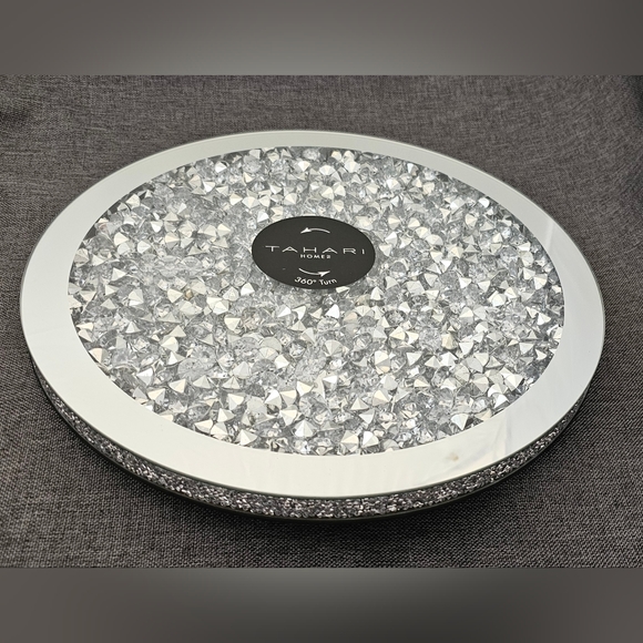 Tahari | Accents | Tahari 2 Mirrored Gemstone Lazy Susan | Poshmark